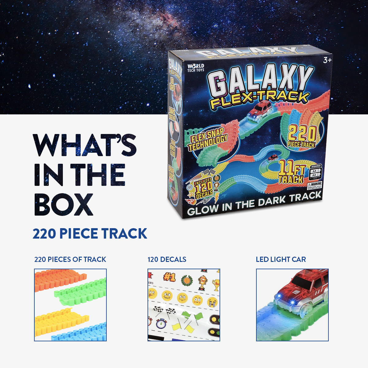 Galaxy Flex-Track (220 Piece) | HobbyTron™ – HOBBYTRON