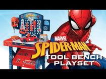 Spider-Man & Spidey Tool Bench Playsets with Take Apart Car (55 Pieces ...